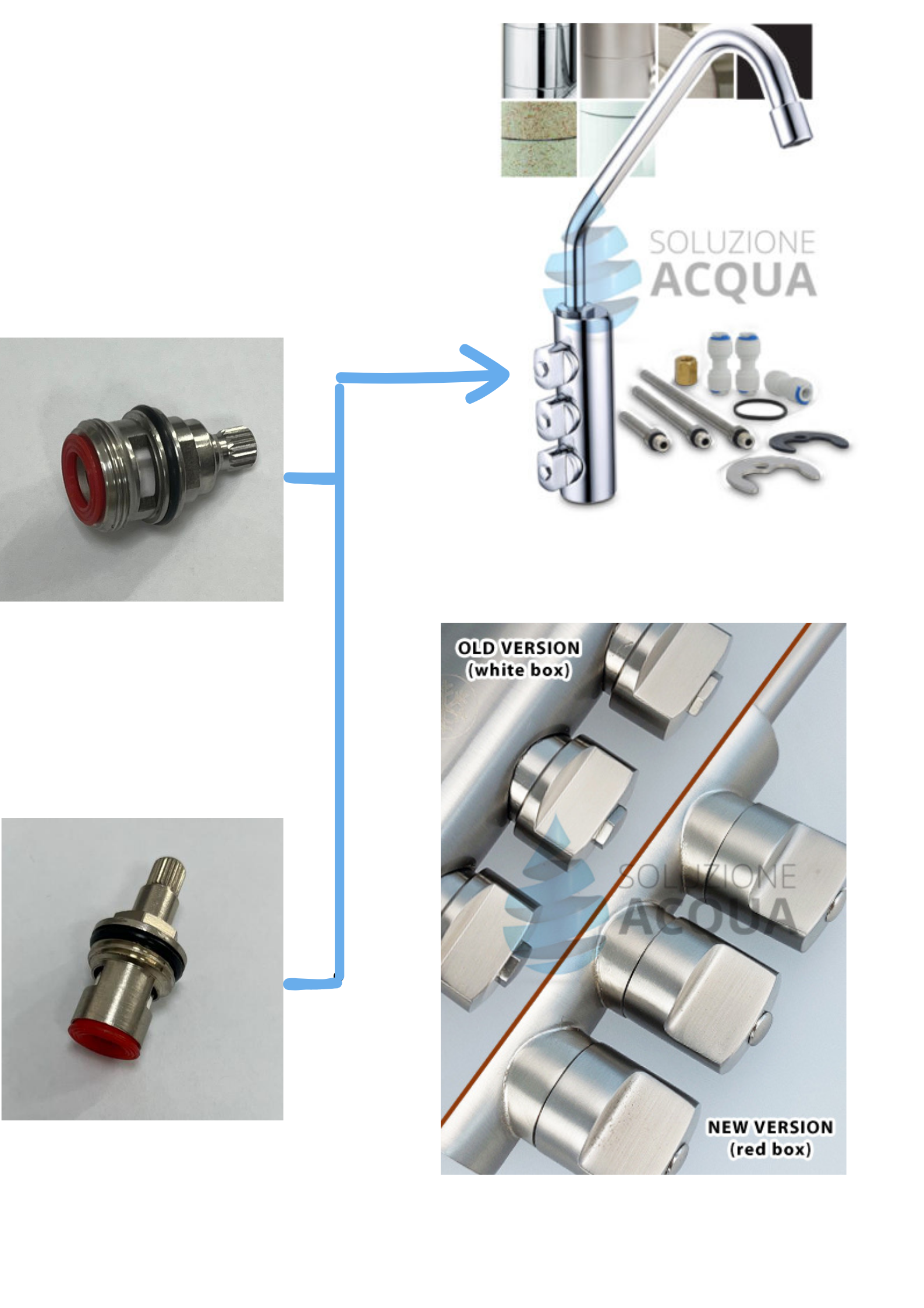 Vitone ricambio per rubinetto mod. #043 - Soluzione Acqua
